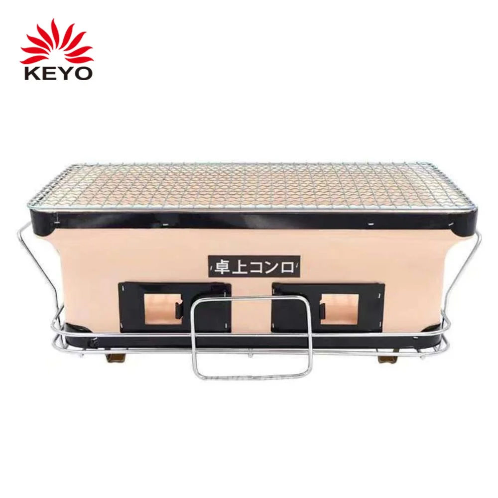 Japanese Korean Ceramic Hibachi BBQ Table Grill Outdoor Charcoal Grill ...
