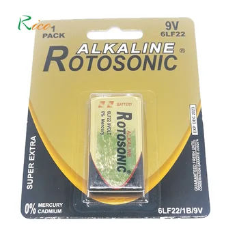 High Quality 9v Alkaline Battery 6lr61 Cylindrical Super Alkaline ...