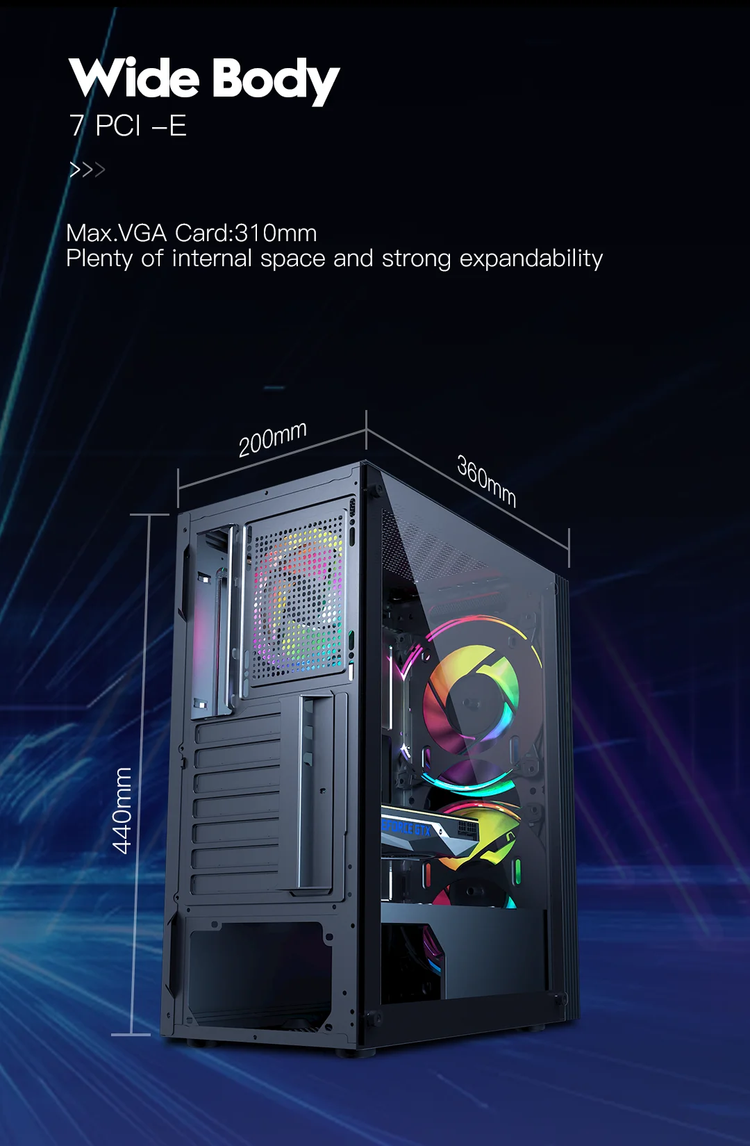 Factory Direct Desktop Computer Atx Casing Gaming Pc Casing Gaming ...