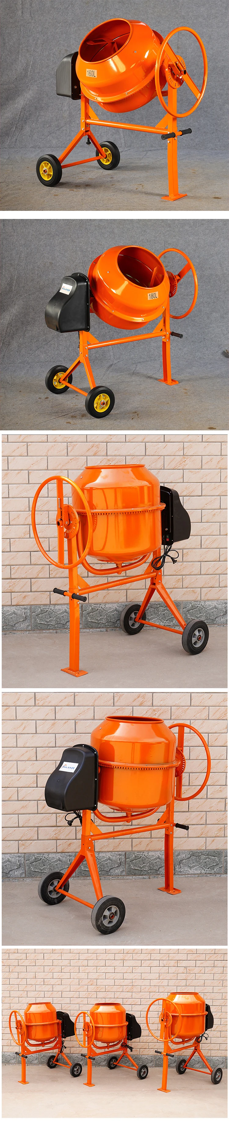 Portable Small Concrete Mixers For Construction 500l Mobile Diesel ...