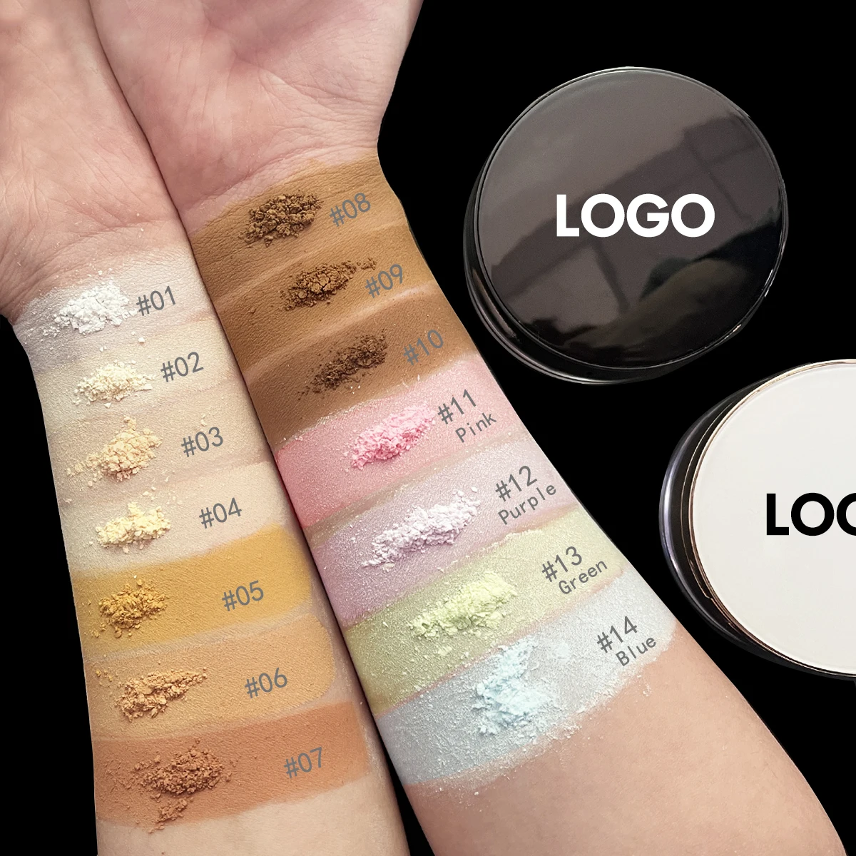Talc Free Custom Oil Control Setting Powder clear Waterproof Setting ...