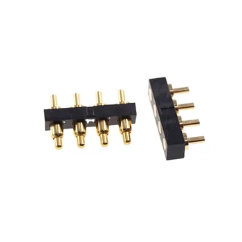 Sip Spring Loaded Header Connector 2.54 Mm Pitch Through Hole Straight ...