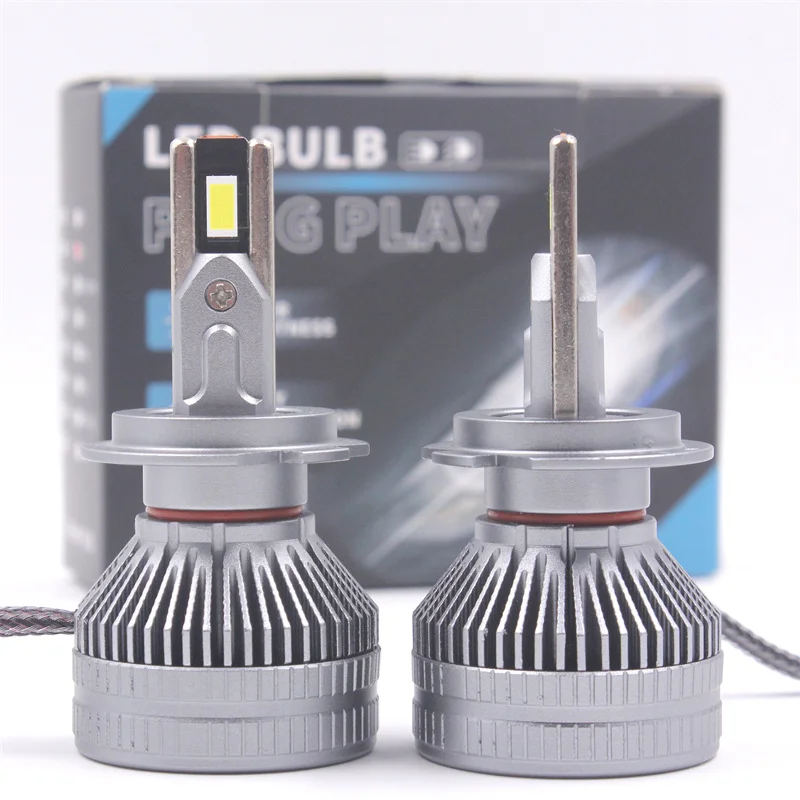 X7 10000lm Auto 100w Canbus Car Led H4 Drive Build-in H7 Car Lights Led 9005 9006 Fog Light H1 ...