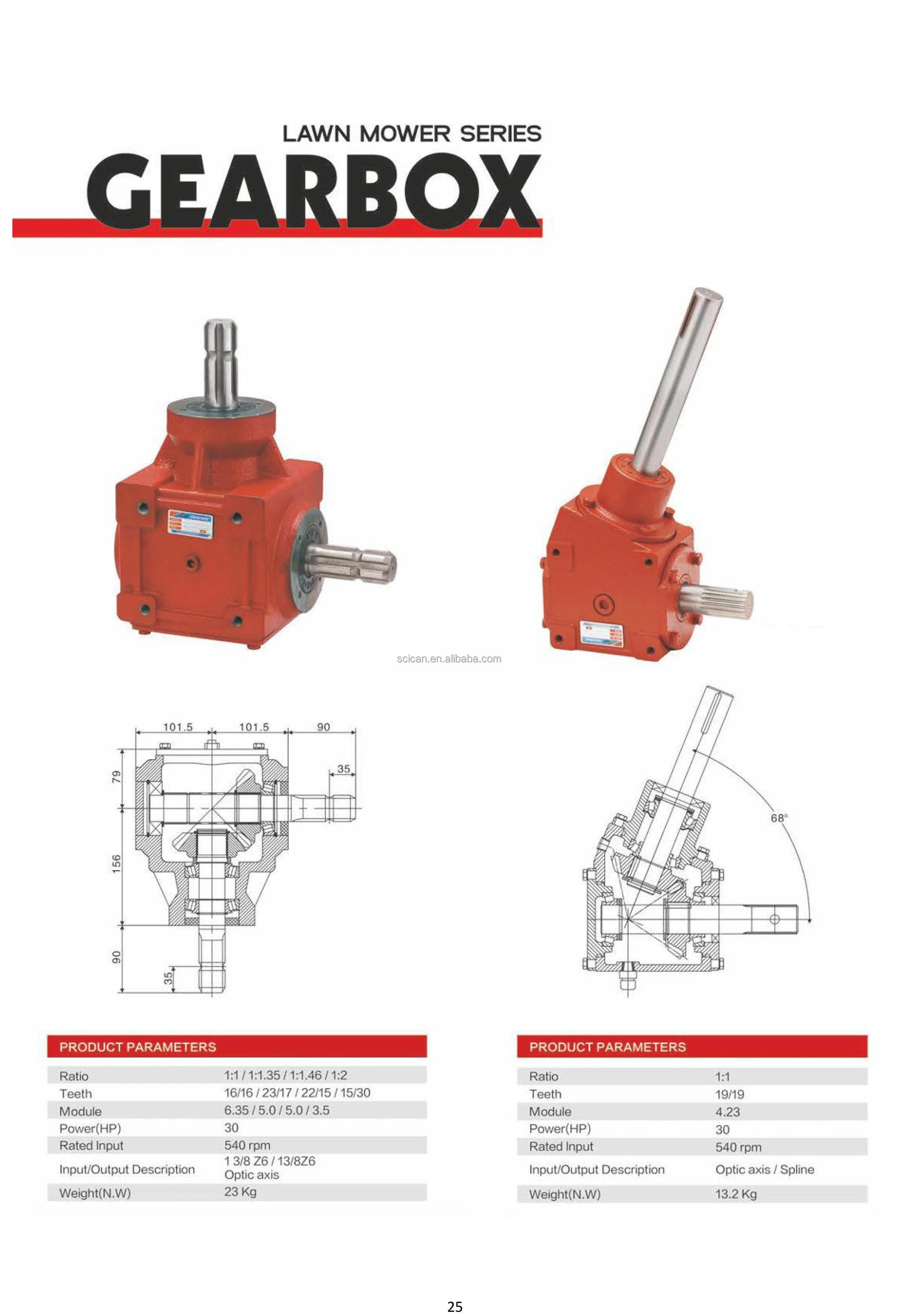 1000 To 540 Pto Tiller Agricultural Farm Tractor Gearboxes - Buy 1000 ...