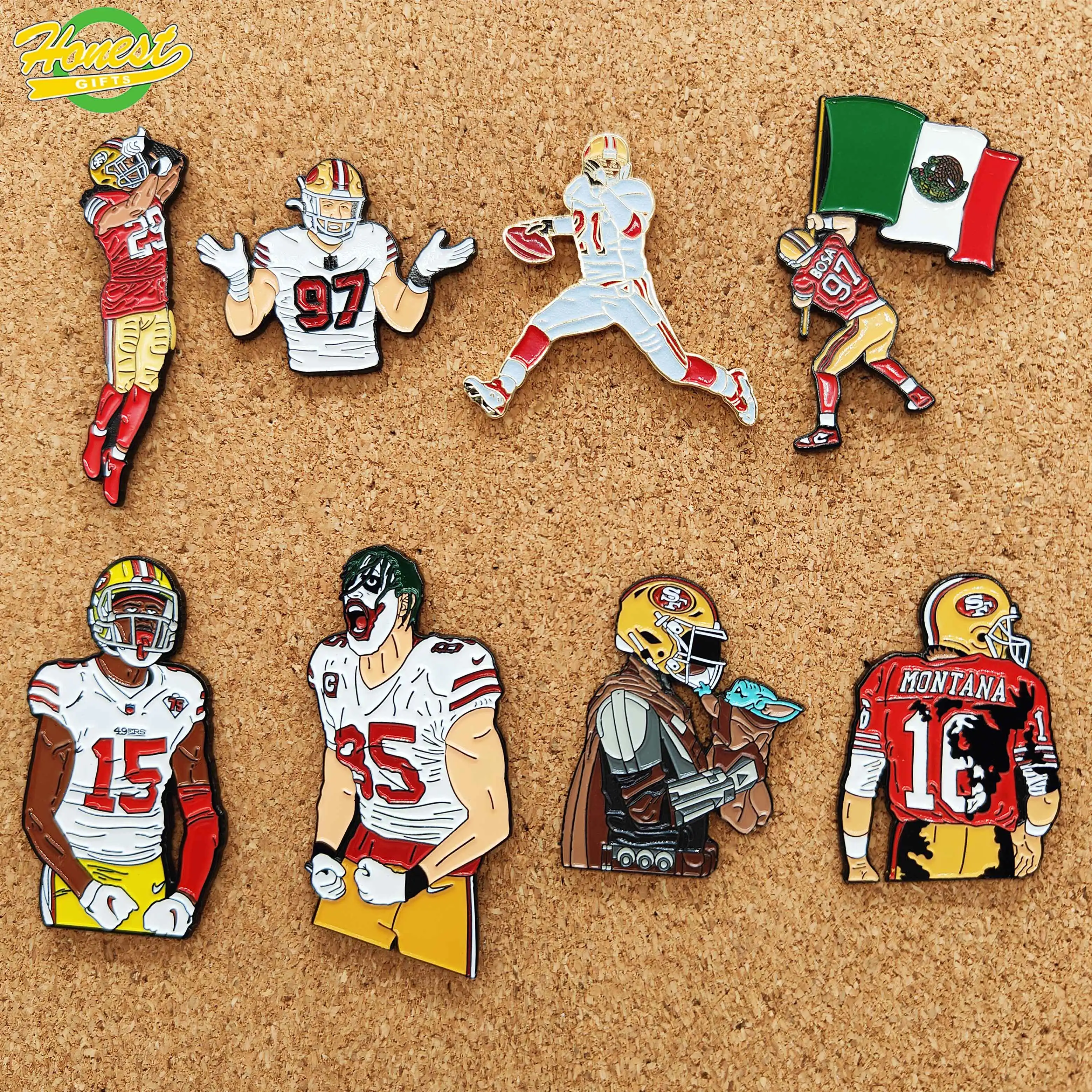 Factory Suppliers Custom Logo Baseball Hat Pins Emblem Hard Soft Enamel ...