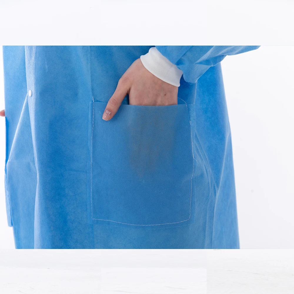 Xianzhibo High Quality Supplier SMS40g Medical Disposable Lab Coat with ...