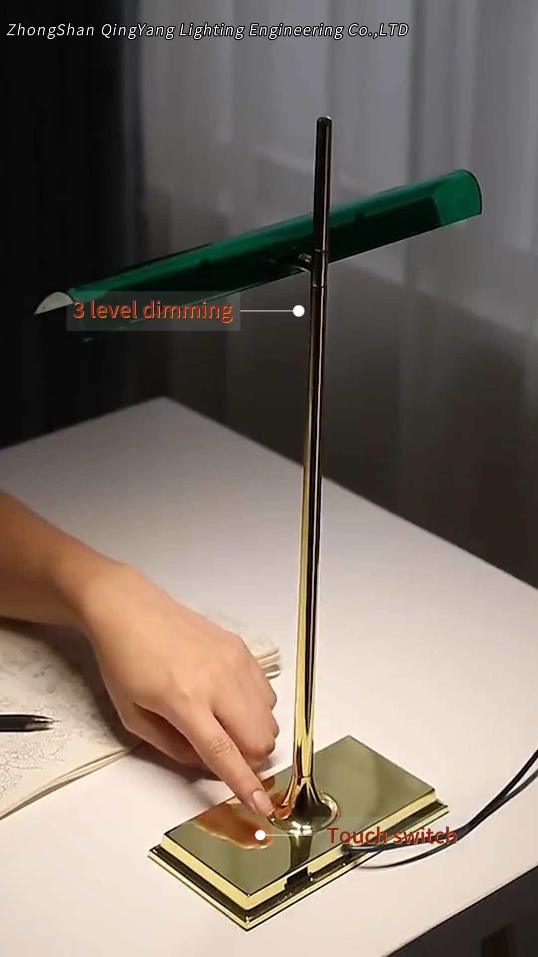 Modern Luxury Bedroom Office Adjustable Metal Decorative Table Desk Led ...