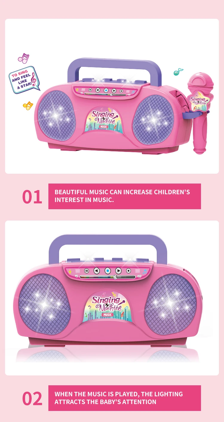 Huada 2023 Baby Preschool Electronic Musical Microphone Kids Instrument ...