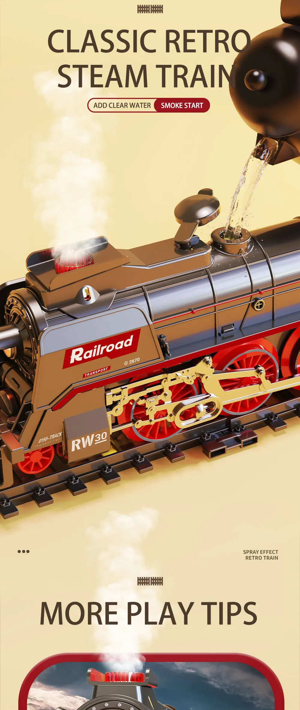 Simulate a Vintage Railway Experience with BAYI Train Toys