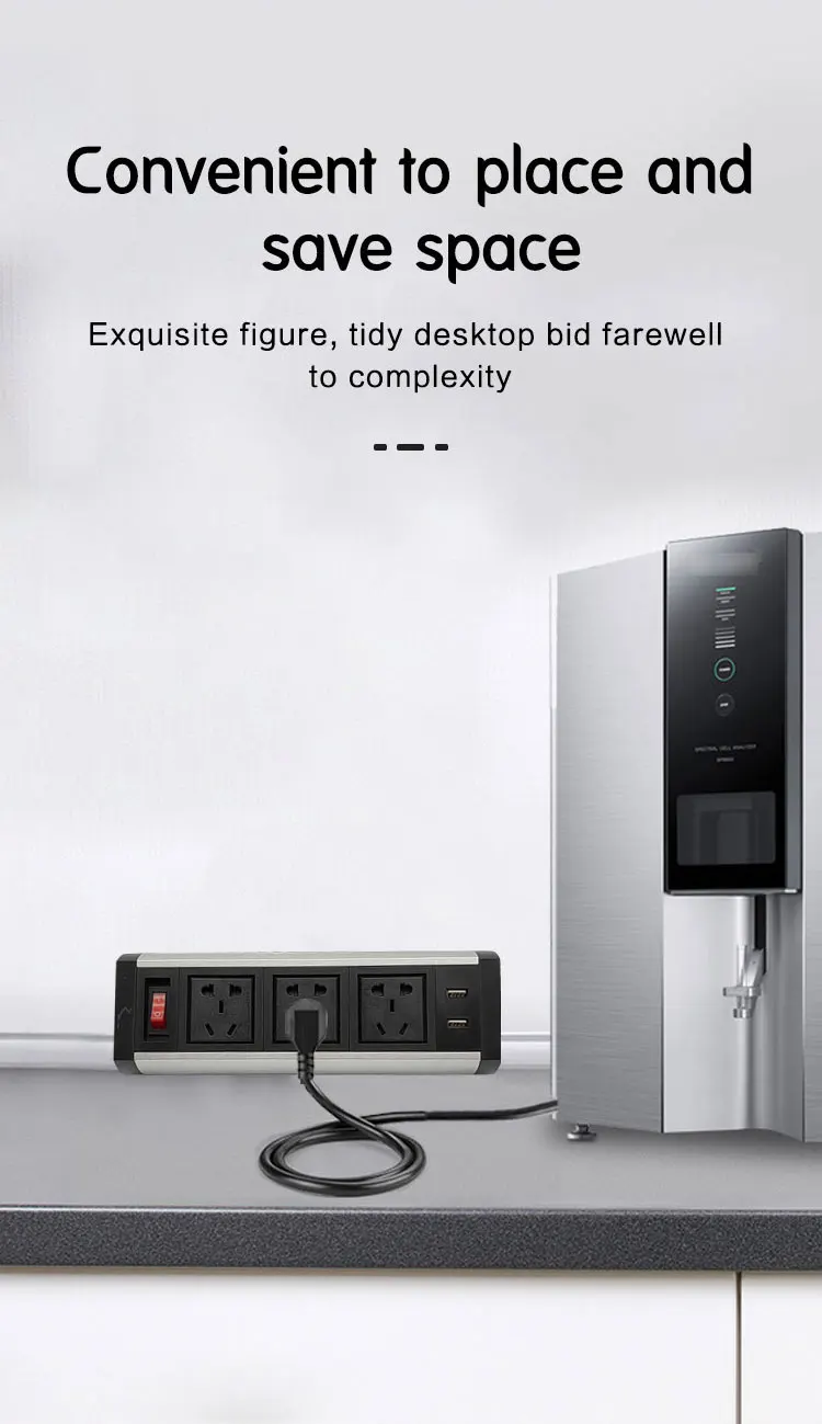 Professional Office Desk Power Socket With 2 Usb Desk Clamp Power Strip ...