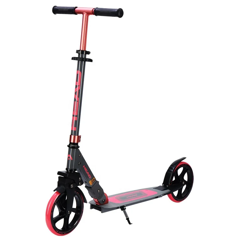 Aluminum Foldable Adults Kids Kick Foot Scooters Big 2 Wheels Alloy ...