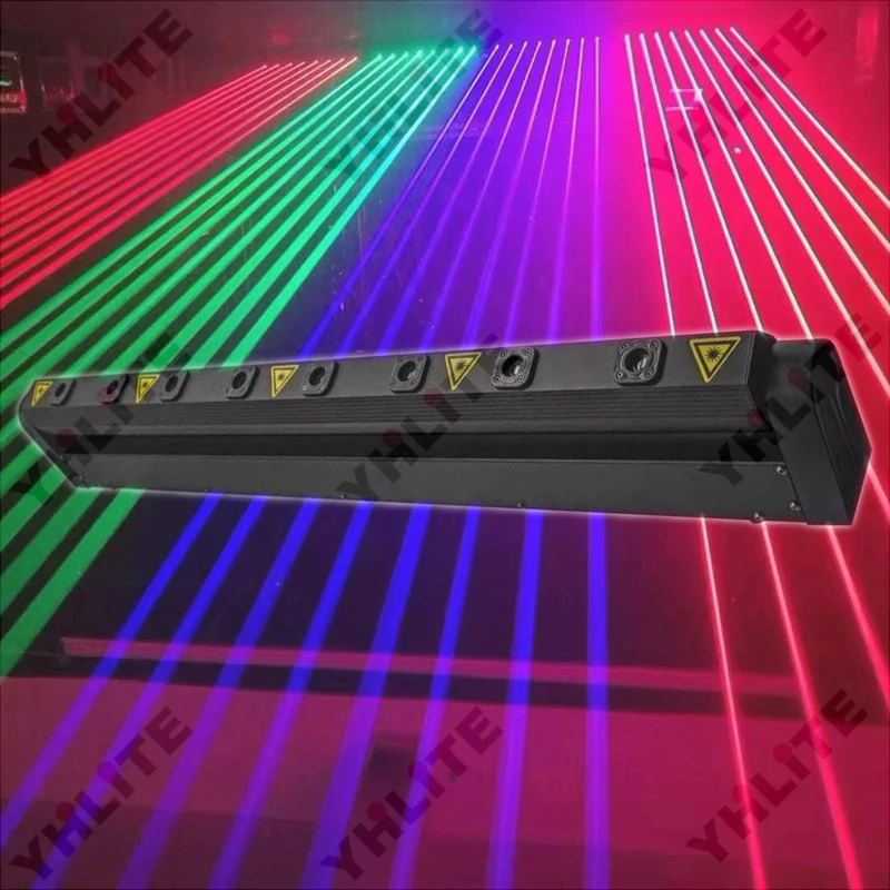 8 Eyes Rgb Full Color Laser Light Beam Moving Head 8 Head Rgb Animation ...