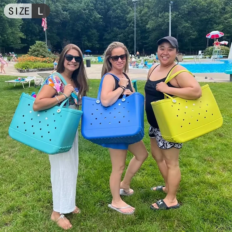 Wholesale Portable New Design Bogg Bag Xl Hand Tote Simply Southern Eva Bogg Beach Bag Silicone ...