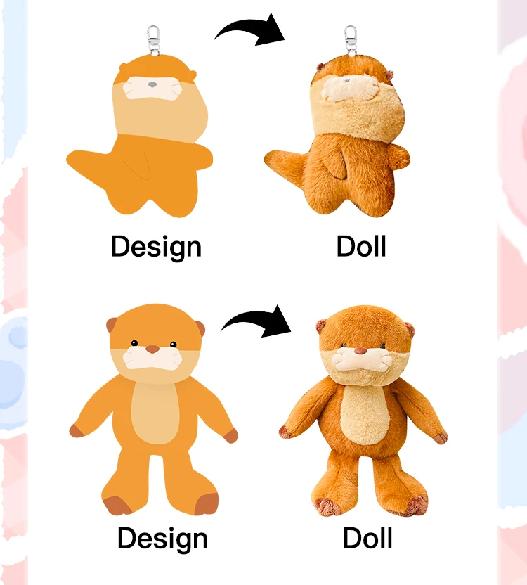 Oem Custom Stuffed Animals Cute Plush Dolls Stuffed Soft Color Doll For ...