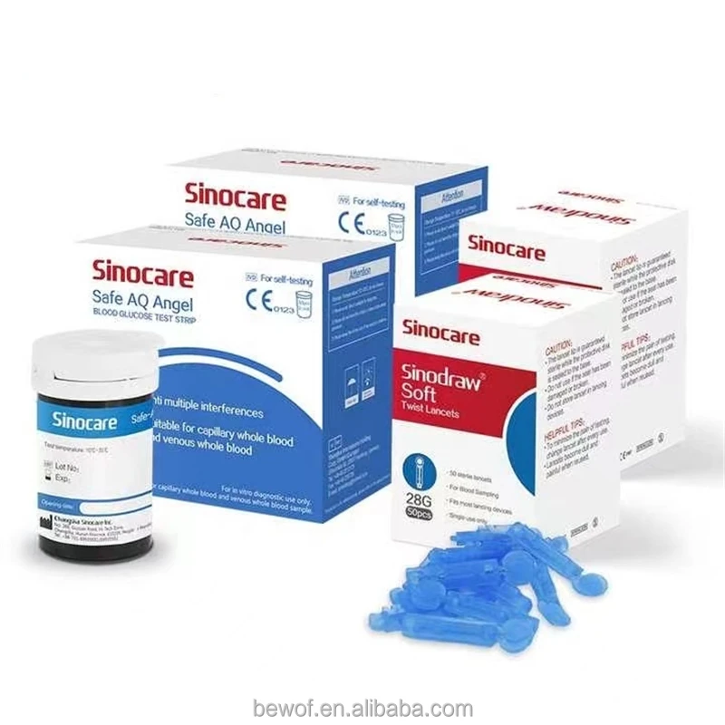 Sinocare Bandelettes test Glucose Safe AQ Angel| Alibaba.com