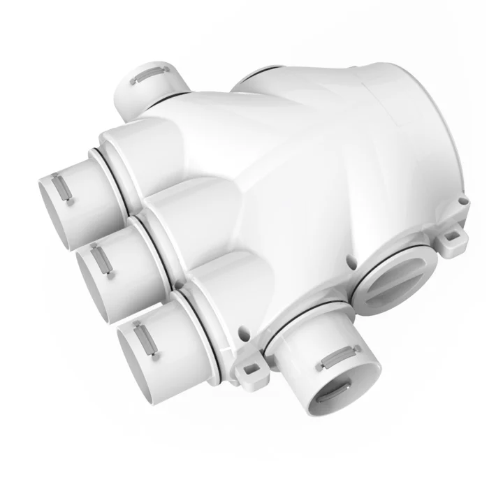 Abs Material Ventilation Air Distribution Box 1-7 Port Pe Pipe Duct ...