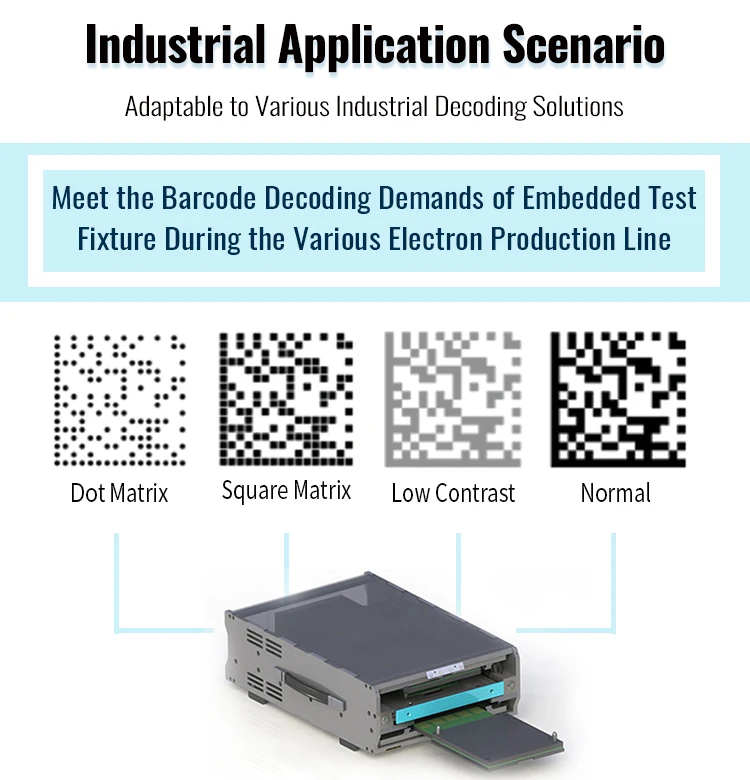 Cognex Dataman Oem Barcode Reader 2d Barcode Scanner Fixed Mount Dm ...