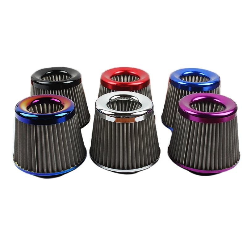 Universal Vehicle Modified High Flow Cone Air Intake Filter Induction ...