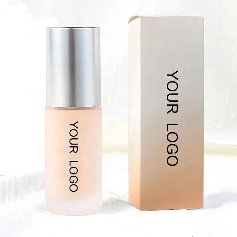 Natural Face Makeup Liquid Private Label Foundation Matte Waterproof ...