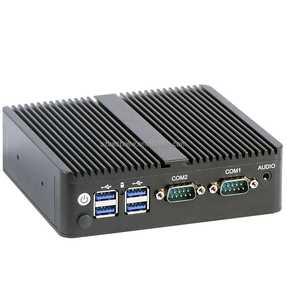 Wall Mounted/embedded Celeron Fanless Mini Industrial Pc Nano Box For Monitor - Buy Fanless Mini ...