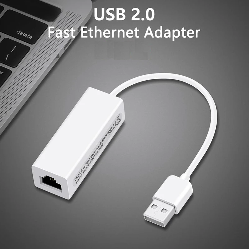 Usb To Rj45 Ethernet Cable Splitter Extend Adapter Usb2.0 100 Mbps ...