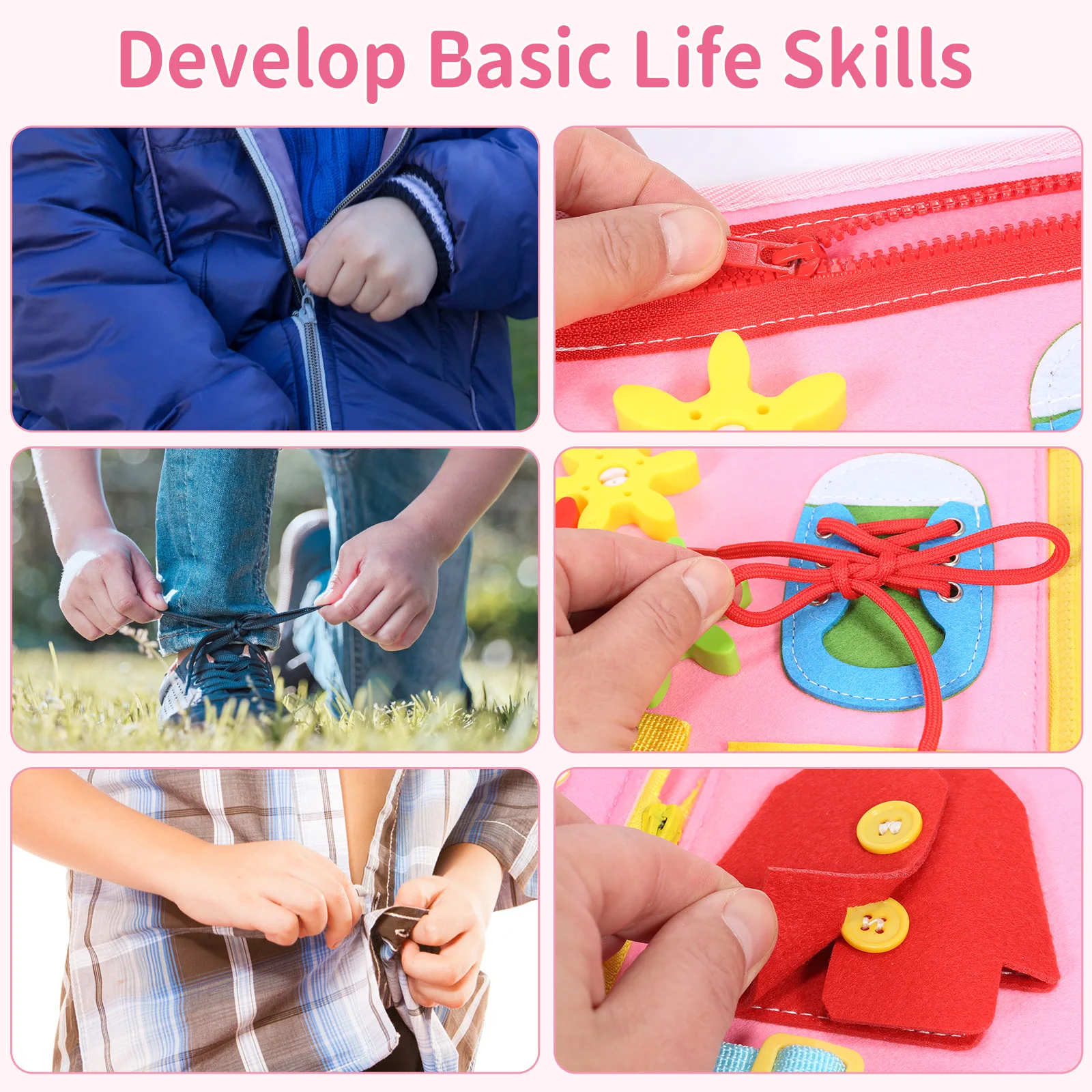 Customization Learning Preschool Educational Montessori Cloth Quiet ...