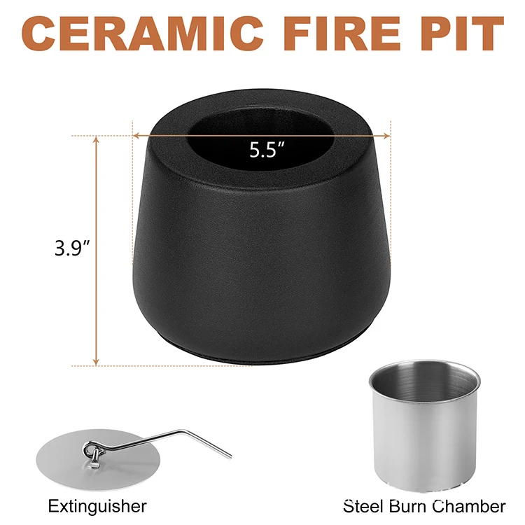 Wholesale Portable Tabletop Mini Fire Pit - Smokeless Flame