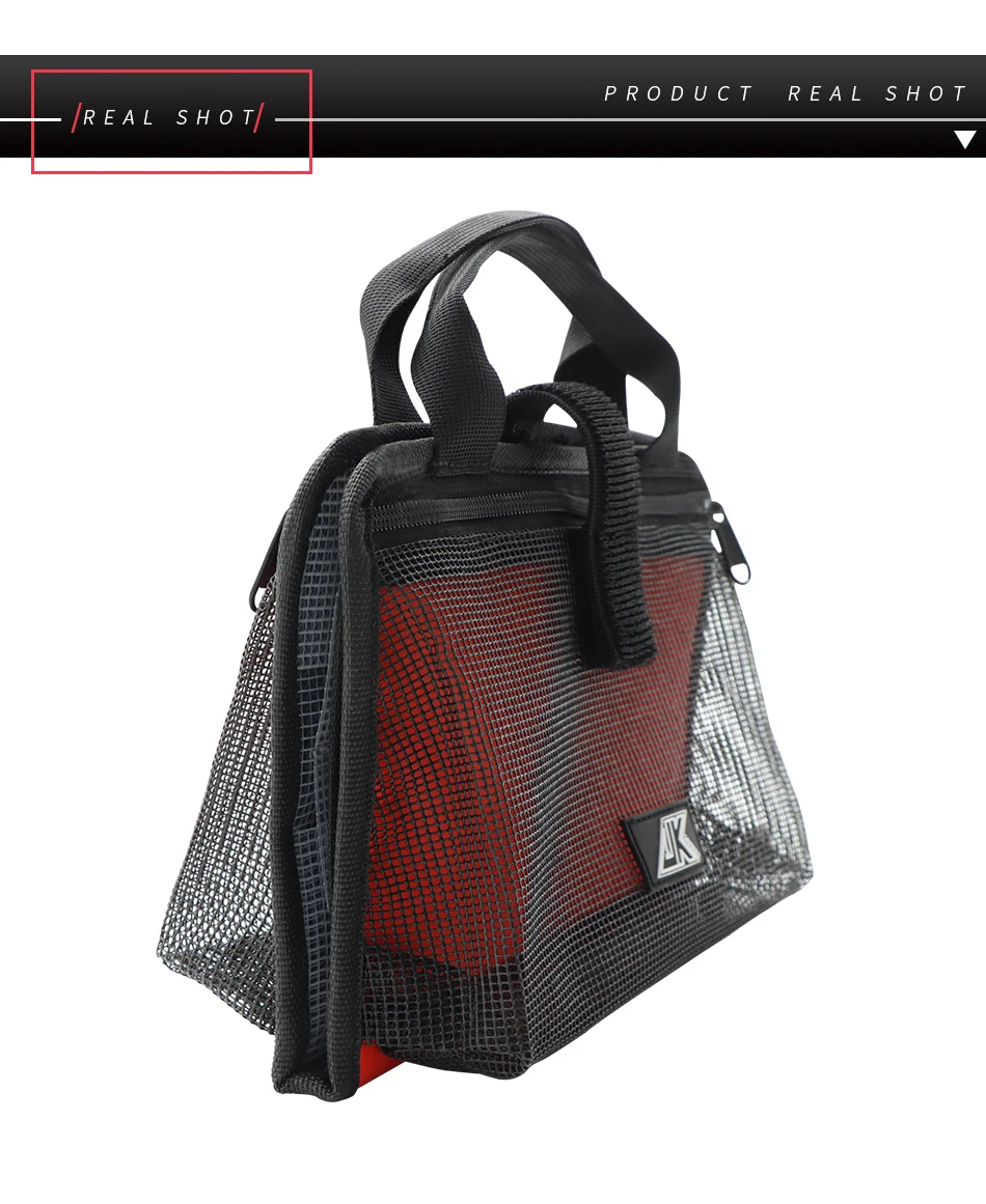 Jk Jw-02 Waterproof Clear Plastic Pvc Mesh Fishing Lure Bags Fish ...