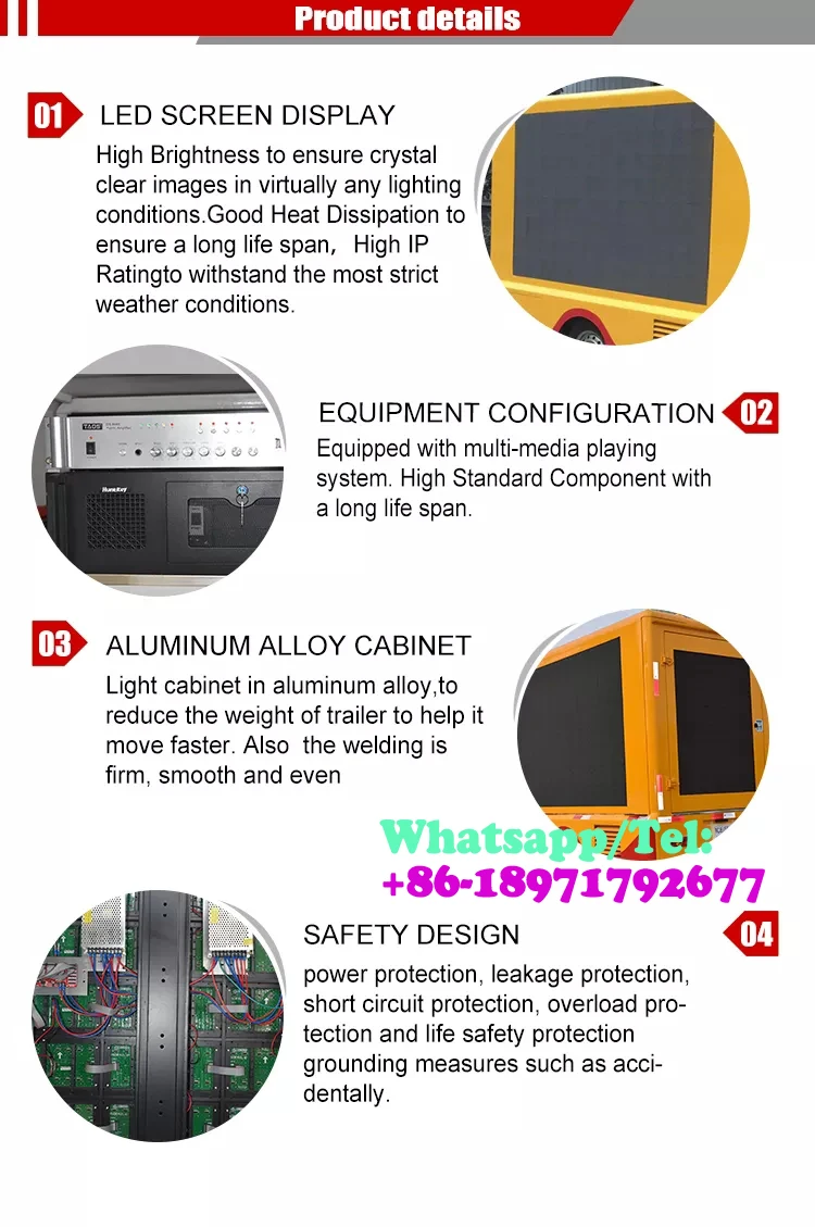 Howo Isuzu Led Display Truck 4x2 P3 P4 Digital Advertising Led Mobile ...