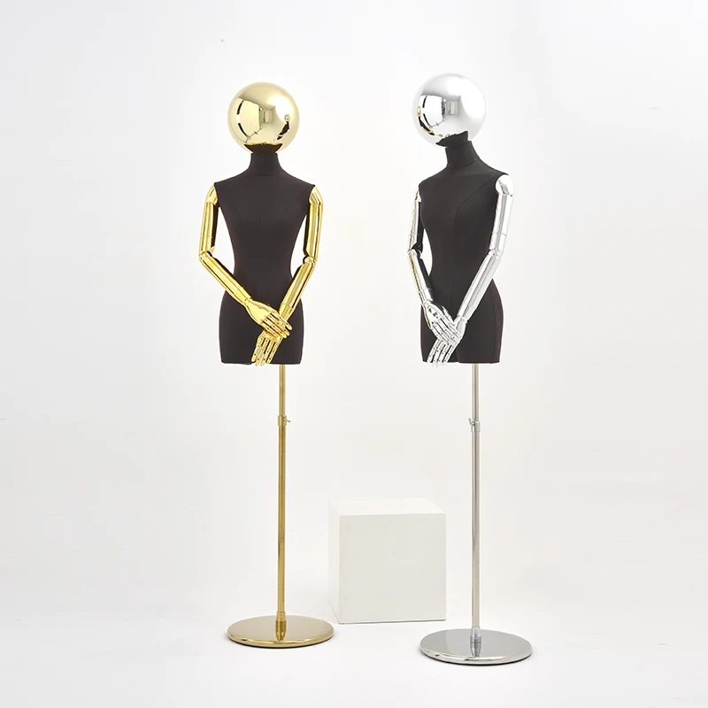 M003-CFG Female Half Body Mannequin - Customizable Display