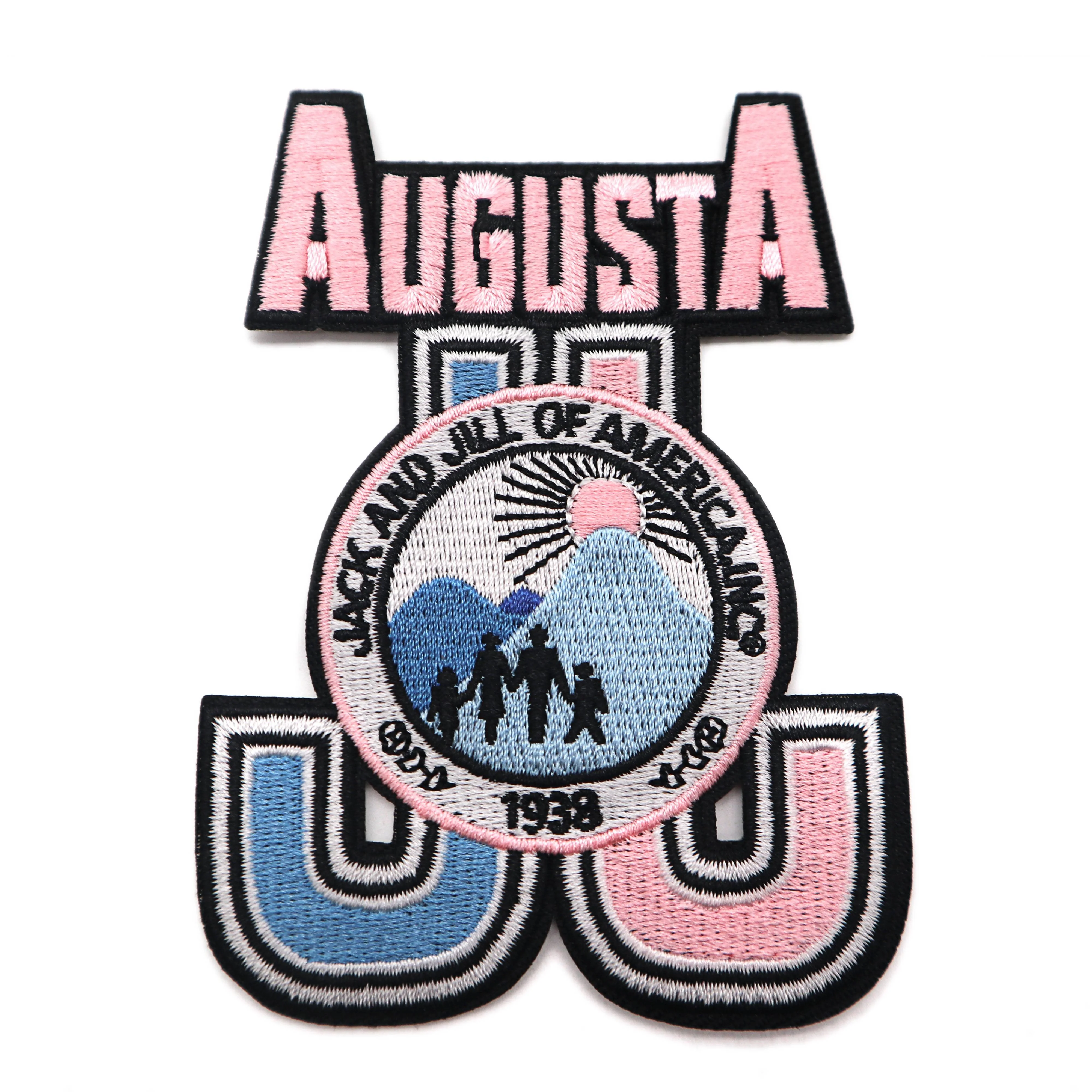 Pink Color Jack And Jill Embroidery Patches Iron On Custom Logo ...