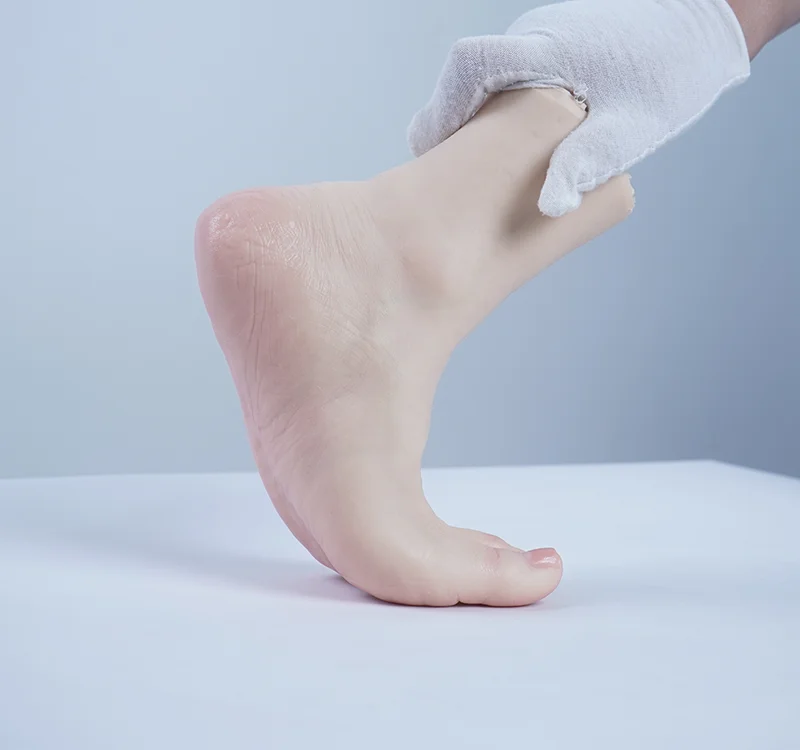 Full Silicone Realistic Foot Skin Texture Female Foot Model for Jewelry ...