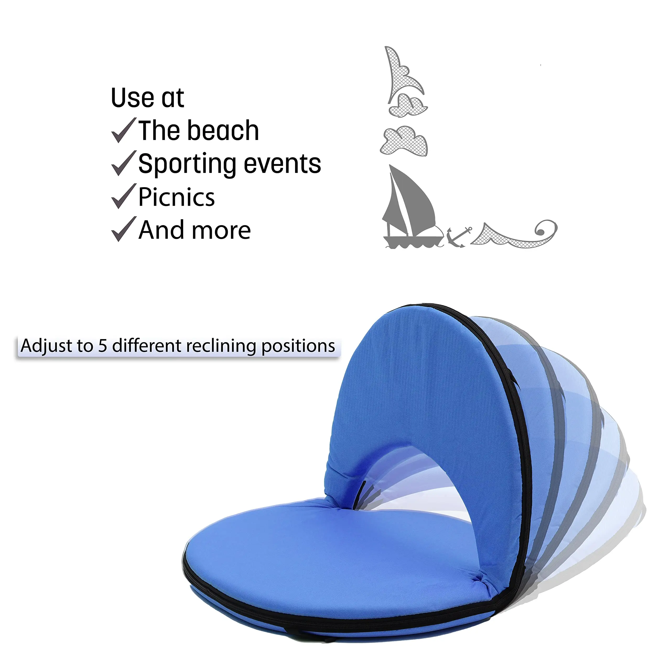 Super Comfortable Portable Meditation Chair with Back Support