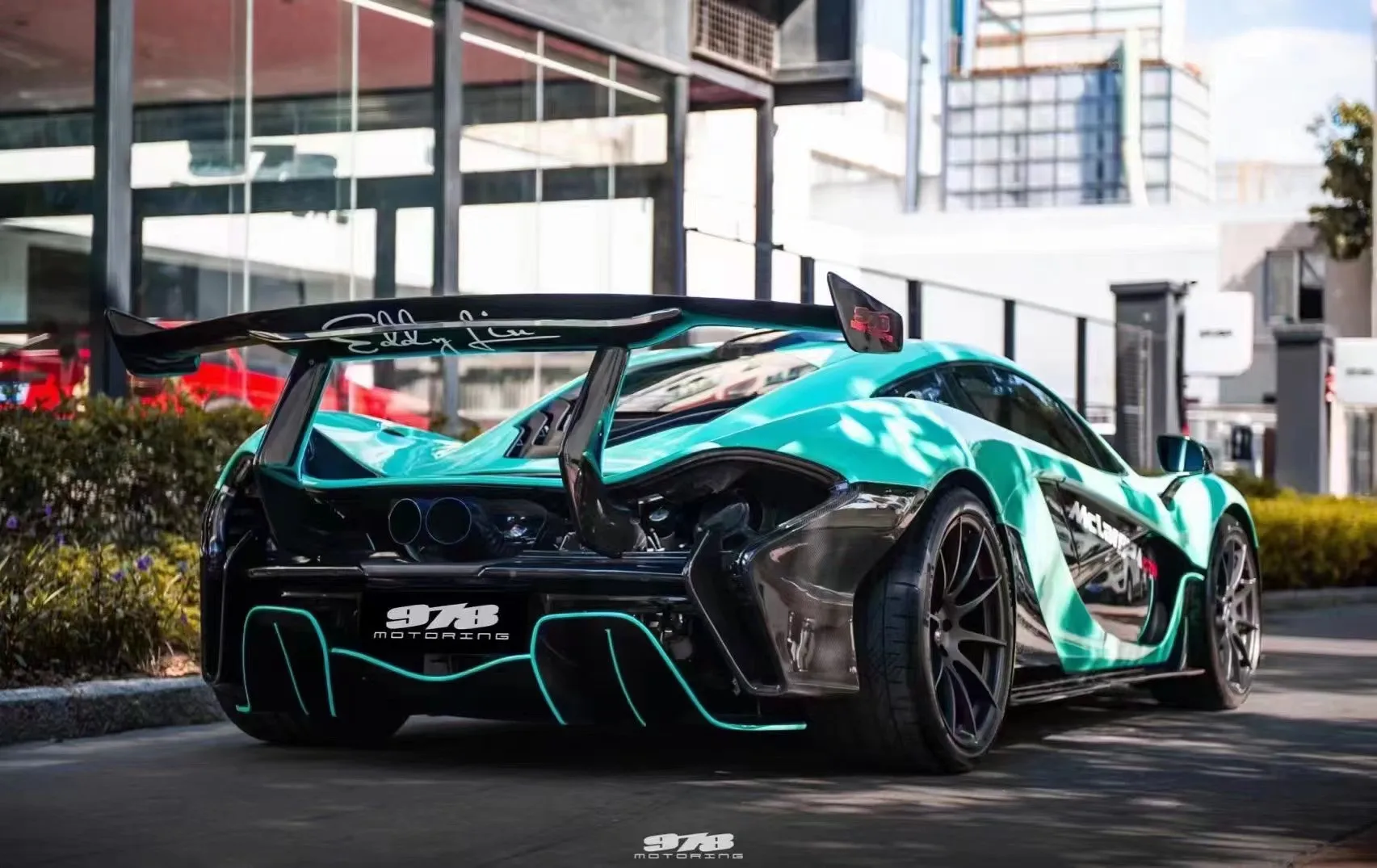 For McLaren P1 Body Kit P1 Upgraded GTR Style Front and Rear Bumper ...