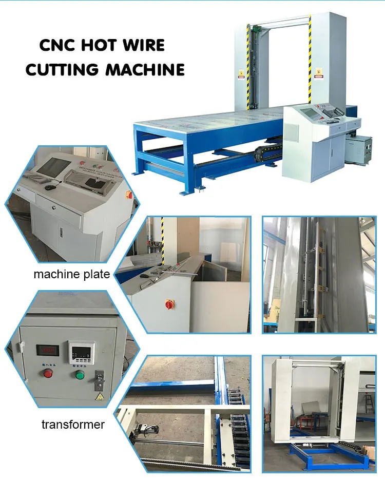CNC Hot Wire Foam Cutter Styrofoam Cutter for EPS XPS Foam Machinery ...