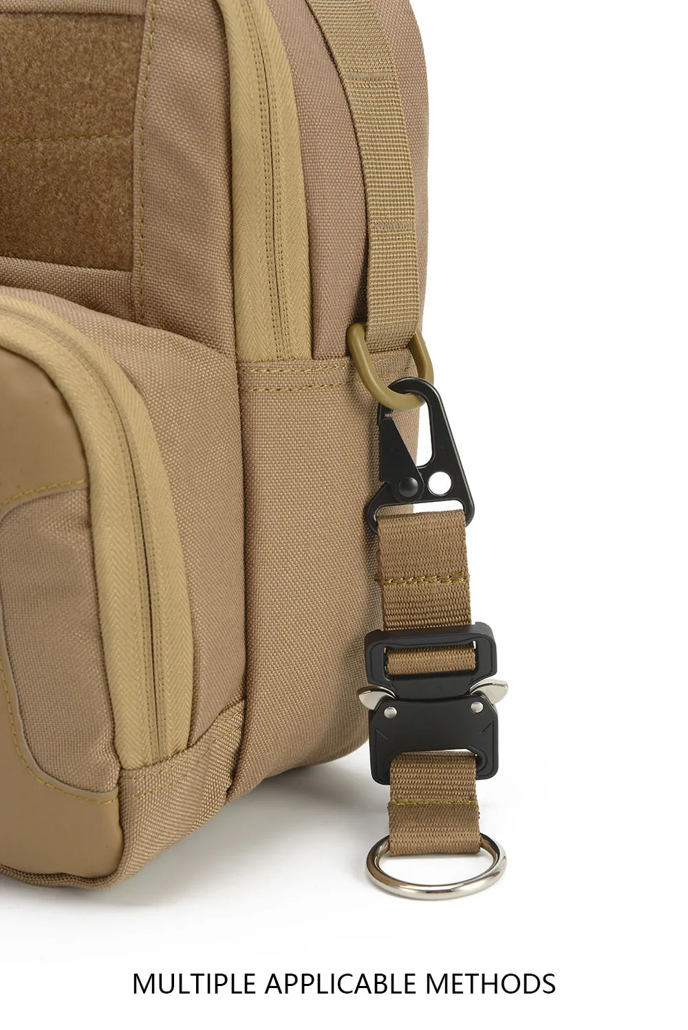 Outdoor Buckle Nylon Webbing Buckle Molle Keychain Tactical Multi ...