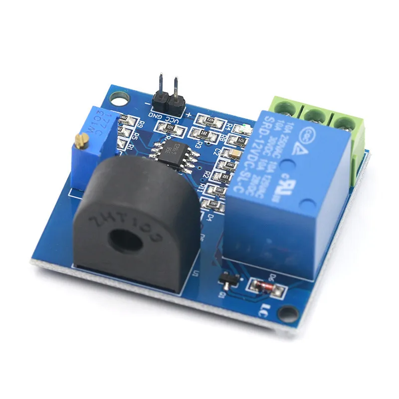 5a Overcurrent Protection Sensor Module Ac Current Detection Sensor 12v Relay Module