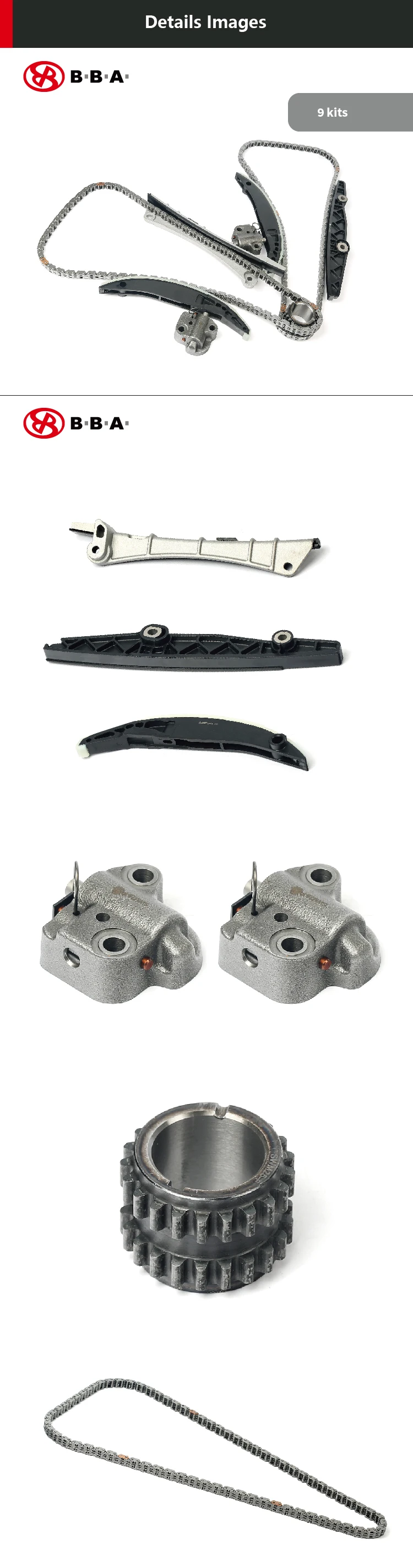 Mondeo 2.5 용 자동 예비 부품 Yf1e-6268-ab Yf1z-6l266-ba Yf1e-6k255-ad 타이밍 체인 ...