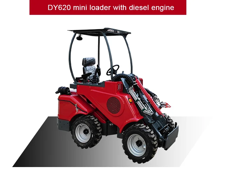 Taian Dy620 Articulated Electric Mini Wheel Loader With Quick Hitch ...
