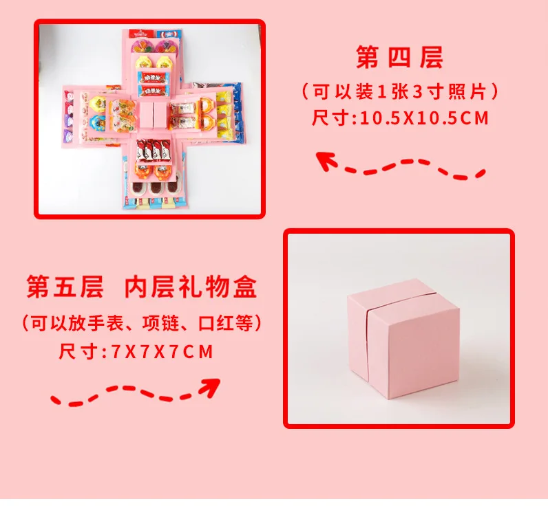 Explosion Surprise Exploding Birthday Gift Box Mystery Boxes With 20 ...