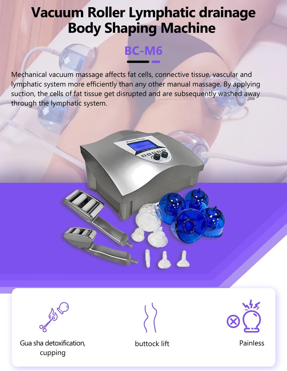 High Quality Lymphatic Drainage Apparatus Portable Enlarge Breast ...
