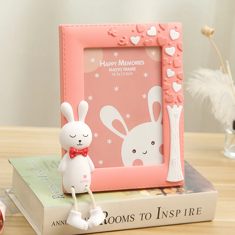 Children's Cartoon Cute Rabbit Photo Frame 7 Inch Simple Photo Frame ...