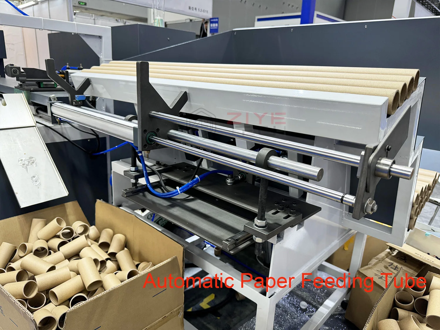 HJ-1300C Automatic Paper Core Cutting Machine Paper Plastic Cutter ...