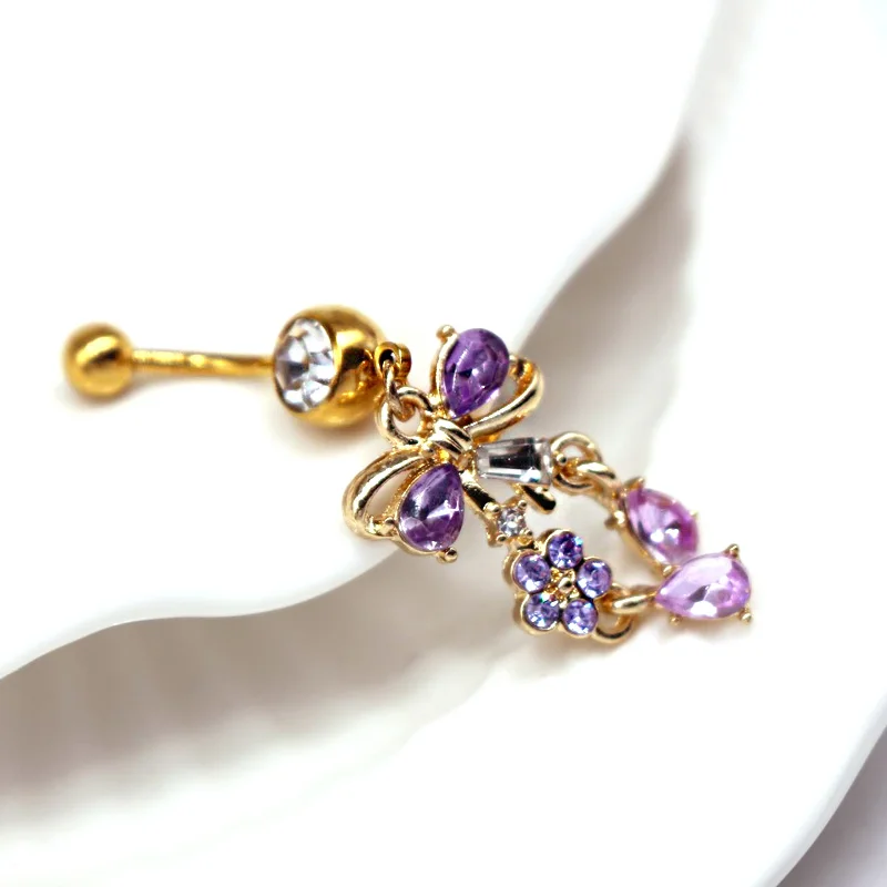 Gaby New Design Surgical Steel Belly Piercing Custom Navel Belly Button ...