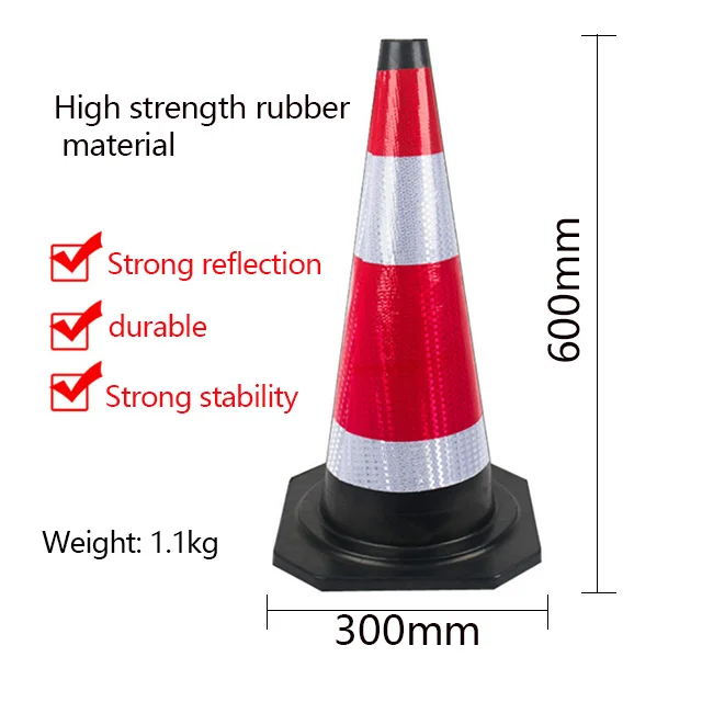 Wholesale Rubber Safety Warning Construction Barricade Cone Custom ...