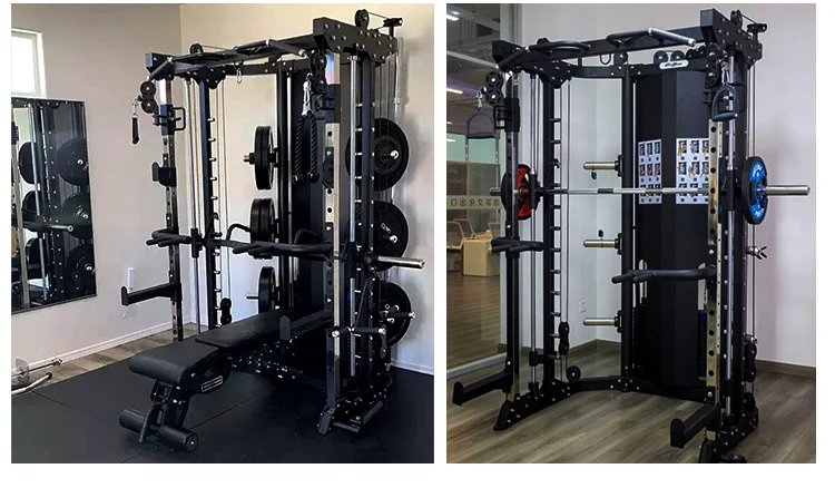 Multi-Function Home Gym Equipment Power Squat Rack & Smith Machine for ...