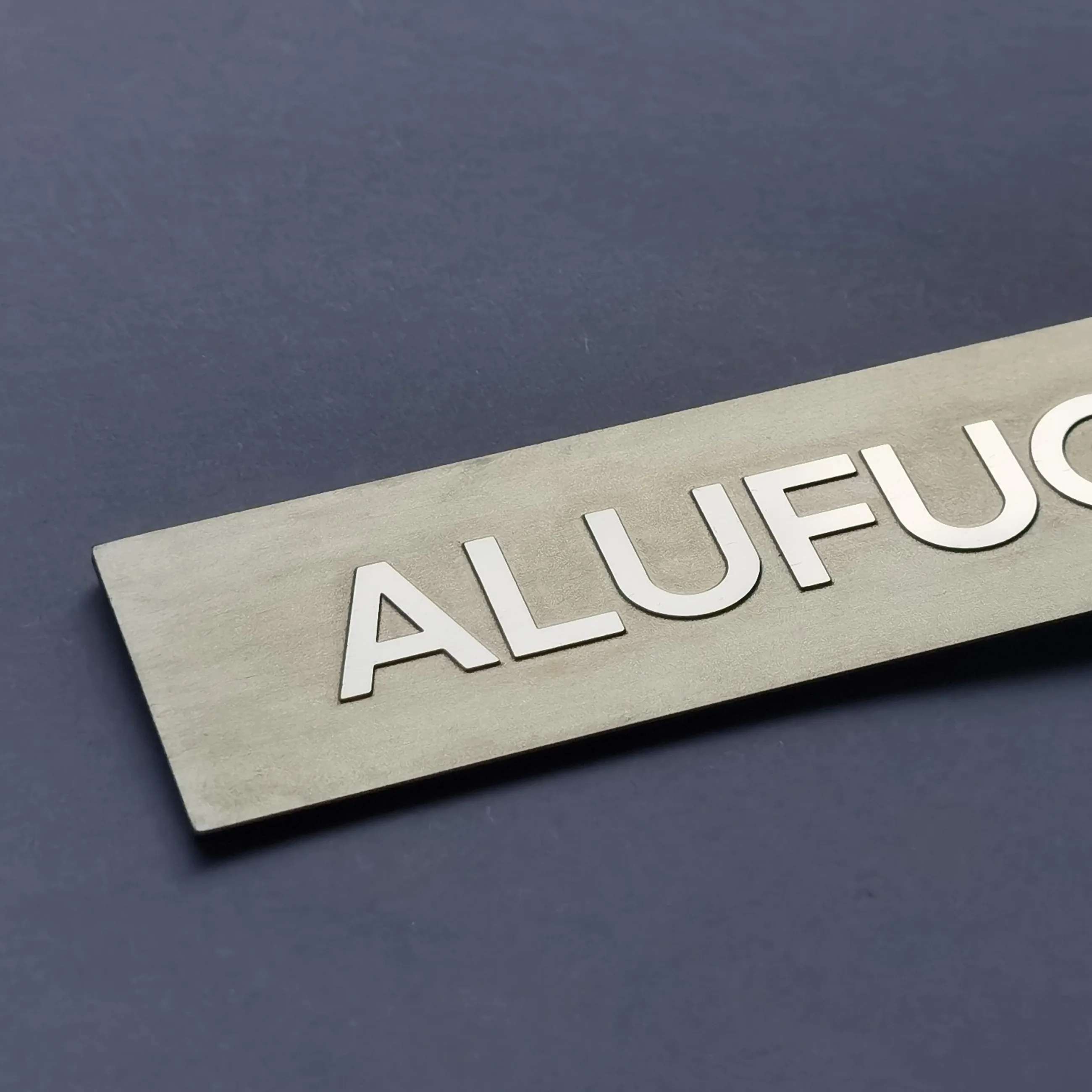 Custom Raised Logo Engraved Etching Stainless Steel Nameplate Mirror ...