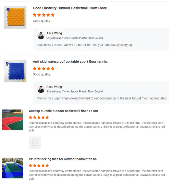 Outdoor and Indoor Pickleball Court Floor Mat - Durable PP Interlocking ...