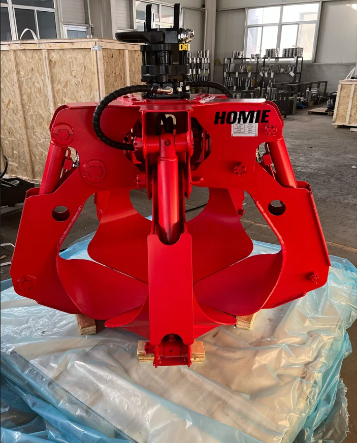 HOMIE Rotating Scrap Metal Hydraulic Grapple for 5-8ton Trucks
