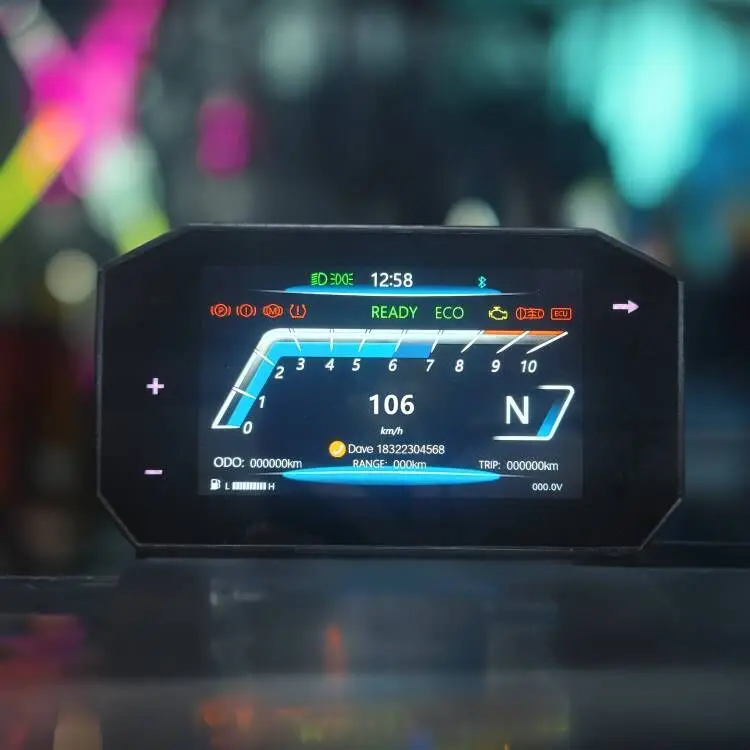 Touch Screen Electric Motorcycle Speedometer - Upgrade Now